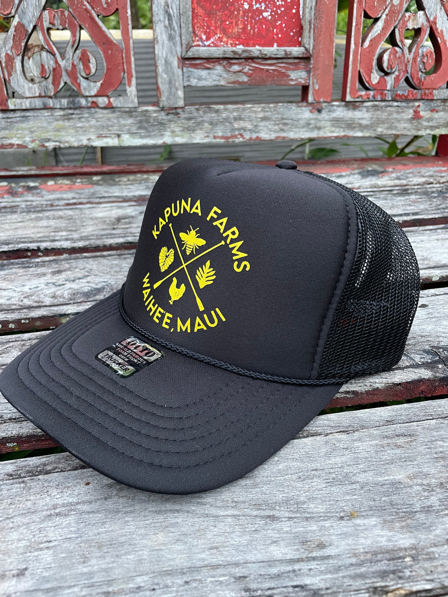 Trucker Hat - Black – Kapuna Farms